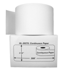 DYMO 30270 Continuous , 2 1/4 Inch x 300', Non-Adhesive Paper Roll ...