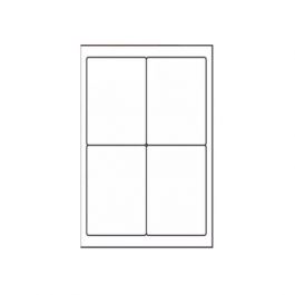 Laser Labels- White 4 Inchx 6 Inch 4 labels per sheet, case of 1000 sheets
