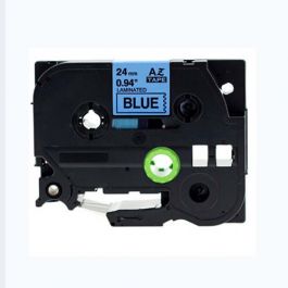Brother TZe-551 24MM (1") Black on Blue Compatible Label Tape